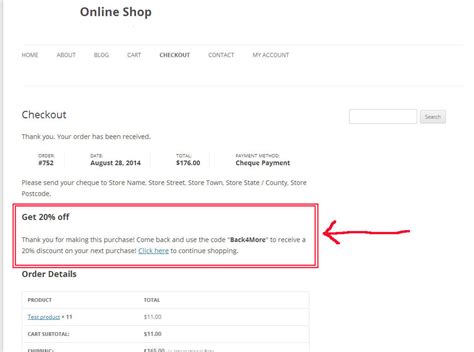 Woocommerce Add Content To The Thank You Page