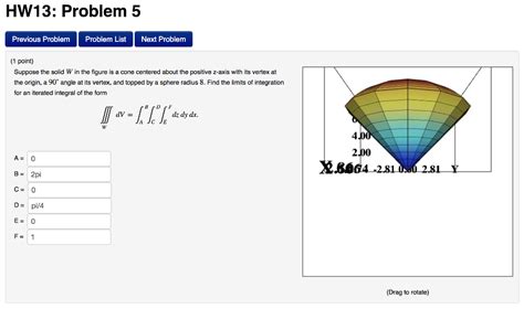 Solved Hw13 Problem 5 Previous Problem Problem List Next