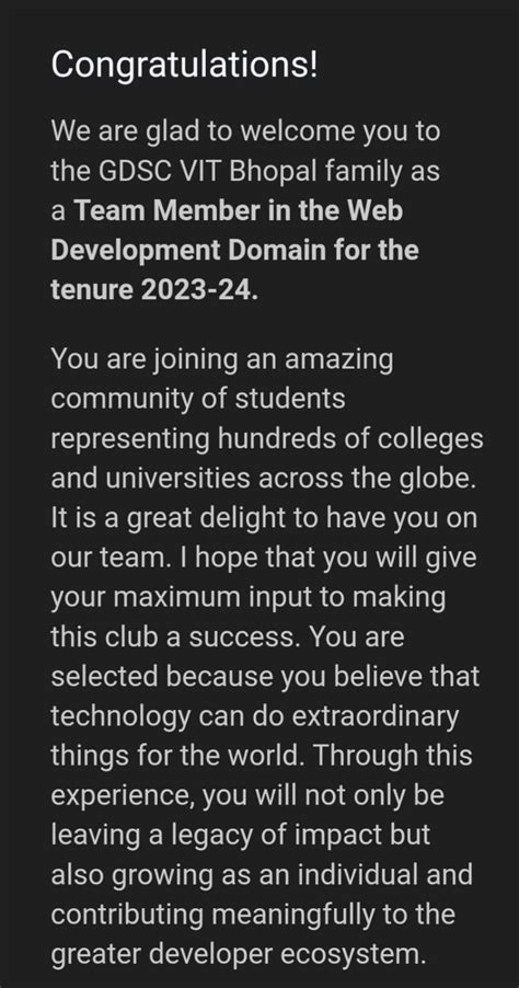 Ishank Lalwani On Linkedin Newbeginnings Webdevelopment Gdscvitbhopal Gratitude Excited