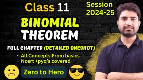 Binomial Theorem Class Maths One Shot Video Full Chapter NCERT YouTube