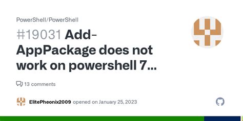 Add Apppackage Does Not Work On Powershell 7 And Gives The Error