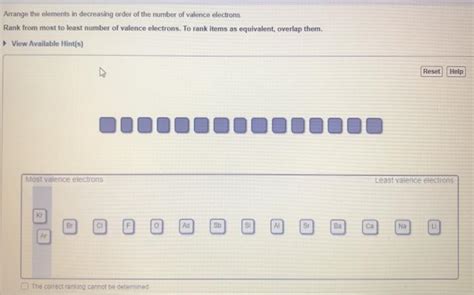 solved arrange the elements in decreasing order of the