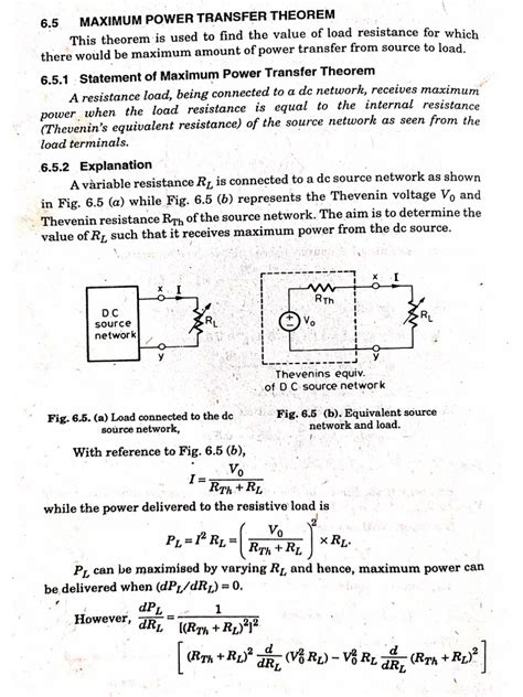 Maximum Power Transfer Theorem Pdf