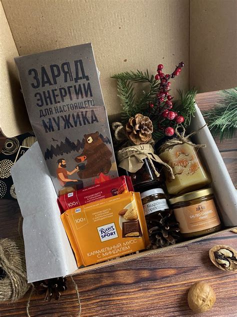 Подарочный бокс мужской Подарки тайного санты Подарки брату Идеи рождественских подарков