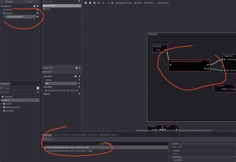 Visual Script Collisionshape2d Get Shape Node Throws Invalid Call