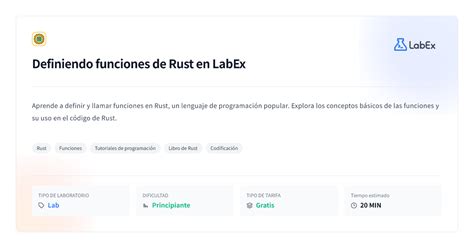 Definiendo Funciones De Rust En Labex Labex