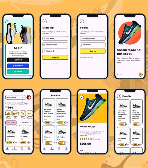 Sneakershop Sneaker E Commerce Flutter Ui Template Buy Apps Themes Ui Templates Plugins