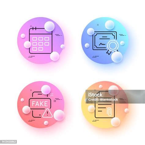 가짜 뉴스 첨부 파일 및 일정 최소 줄 아이콘 웹 응용 프로그램의 경우 인쇄 벡터 0명에 대한 스톡 벡터 아트 및 기타 이미지 0명 고급 교육 Istock