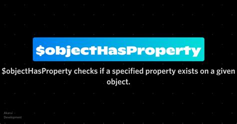 Objecthasproperty Aoijs — Documentation