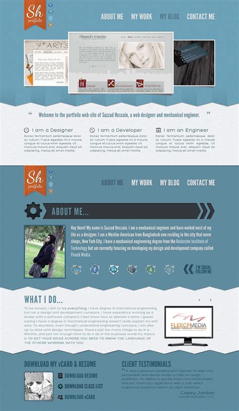 Modern Css Grid Portfolio Template