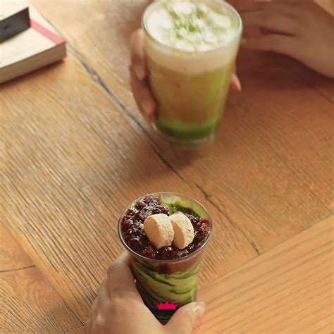 엠즈씨드폴바셋 제주말차 콜드브루 크림 라떼 And 제주말차 단팥 디저트컵 Youtube