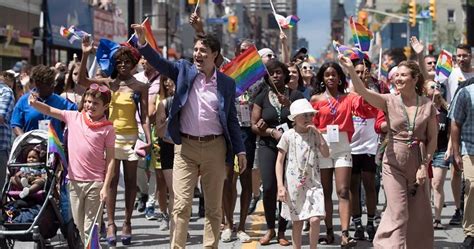 Justin Trudeau Marches In Toronto Pride Parade Absent Of Police Floats