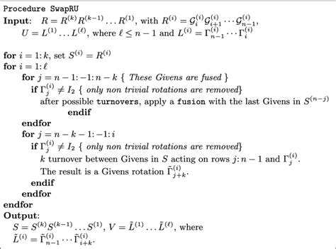 Procedure To Swap An Upper And A Lower Generalized Hessenberg Matrices