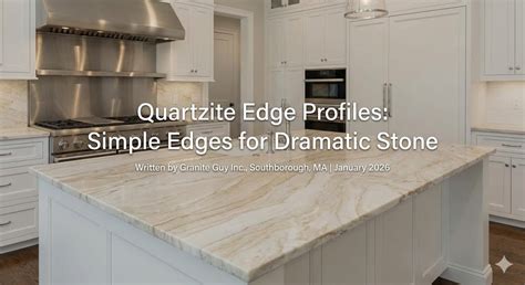Quartzite Edge Profiles Best Styles For Ma Kitchens Granite Guy