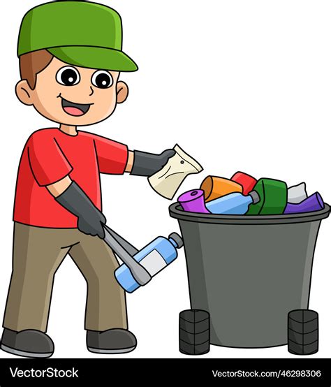 Picking Up Trash Clipart