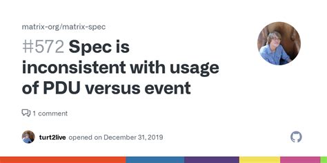 spec is inconsistent with usage of pdu versus event · issue 572 · matrix org matrix spec · github
