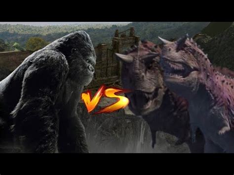 Kong 2005 Vs Carnotaurs Disney Youtube