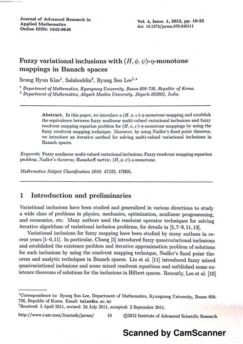 Pdf Fuzzy Variational Inclusions With H φ ψ η Monotone Mappings