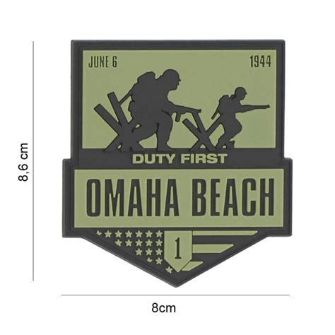 Omaha Beach 3d Pvc Patch 101 Inc
