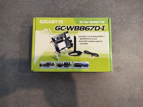 Gigabyte Gc Wb D I Ac Dual Band Wifi Pcie Card With Bluetooth Intel Chipset