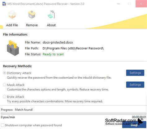 Download Any Word Password Recovery For Windows 11 10 7 881 64