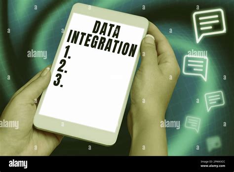 Handwriting Text Data Integration Conceptual Photo Involves Combining