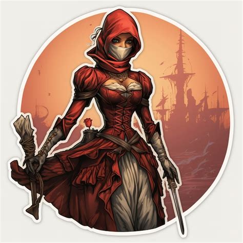 Premium Photo Woman Dressed In Red Victorian Clothes Fantasy Vampire