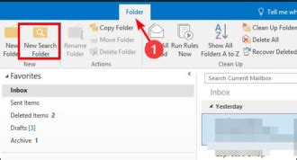 How To Use Search Folders In Outlook