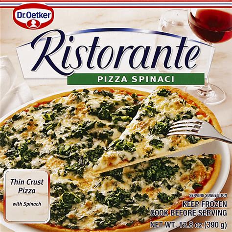 Dr Oetker Ristorante Pizza Pizza Spinaci Thin Crust With Spinach Pizza Donelans Supermarkets