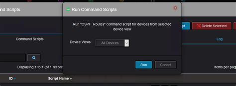 Tools Command Scripts Command Run Script All Network Monitoring Tools