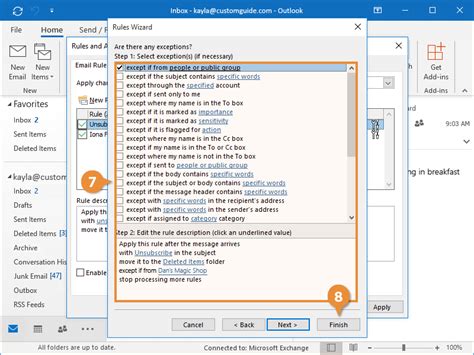 Manage Rules CustomGuide
