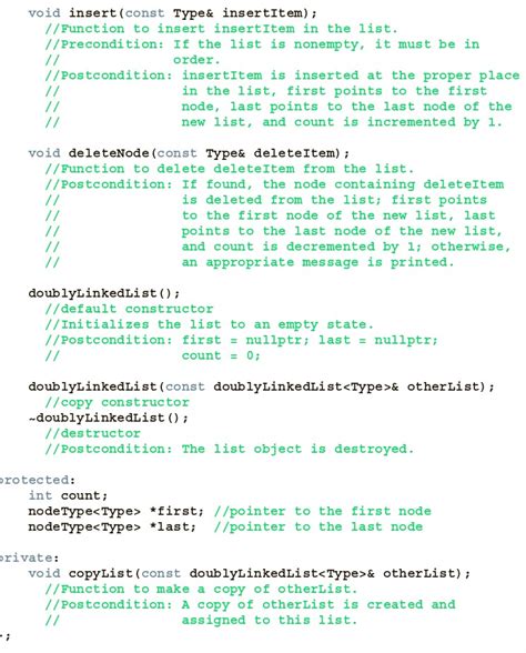 Solved Implement The Doubly Linked List Based Off Of That In