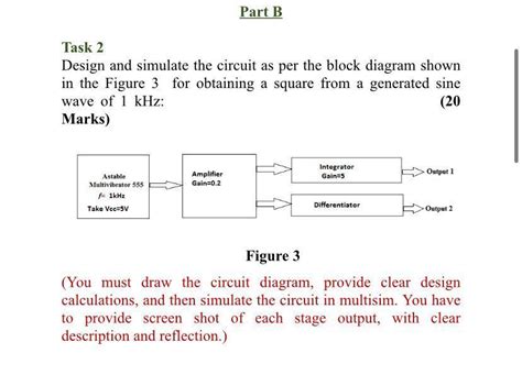 Solved Part B Task Design And Simulate The Circuit As Per Chegg