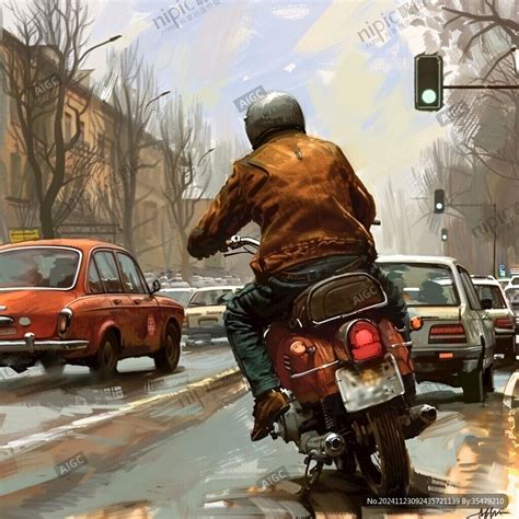 Ai创作图雨天摩托车 摩骑返乡 冒雨骑摩托车 车骑出行图 骑摩托赶集 速涂插画 行驶的摩托 摩的载客 街头骑车人 骑摩托车的背影 载客摩托手 手绘外卖小哥 马路上的骑车人 摩的师傅 摩托载客