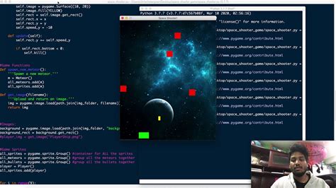 Space Shooter Pygame Part 7 Ship And Laser Graphics Youtube