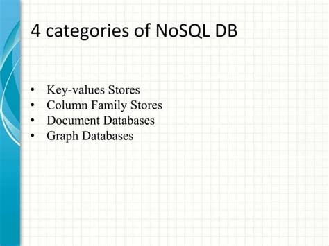Nosql Databases Types And Uses Pptx Databases Computer Software
