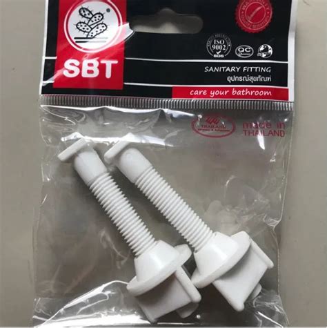 ⛩ น๊อตยึด ฝารองนั่ง Pvc น็อตยึดฝาชักโครก ใช้ได้ทุกรุ่น Dk Faifah Thaipick