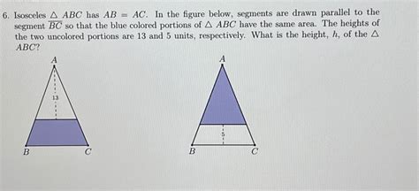Solved Isosceles Abc ﻿has Ab Ac ﻿in The Figure Below