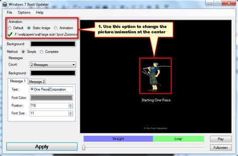 Tweaking Windows Boot Screen Changer