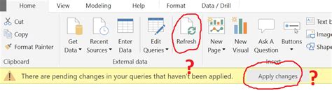 Powerbi Do I Have To Apply Changes Before Refresh In Power Bi Stack Overflow