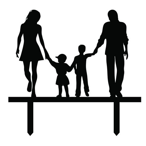 Трафарет семьи из 4 человек 36 фото