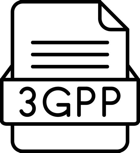 3GPP File Format Line Icon 28550587 Vector Art At Vecteezy