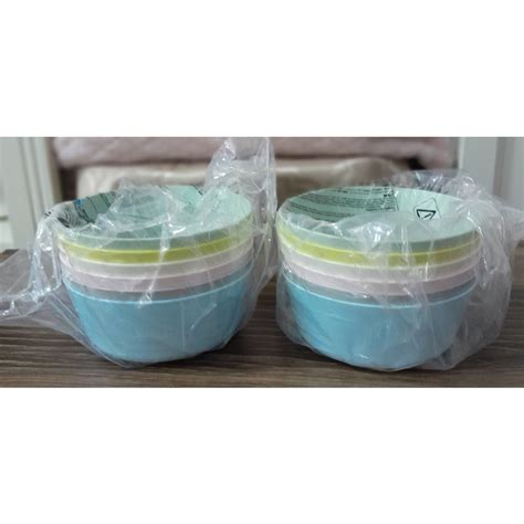 Ikea And Tupperware Blue Bowl Tupperware 4pcs And Pastel Color Bowl Ikea 6pcs Shopee Malaysia