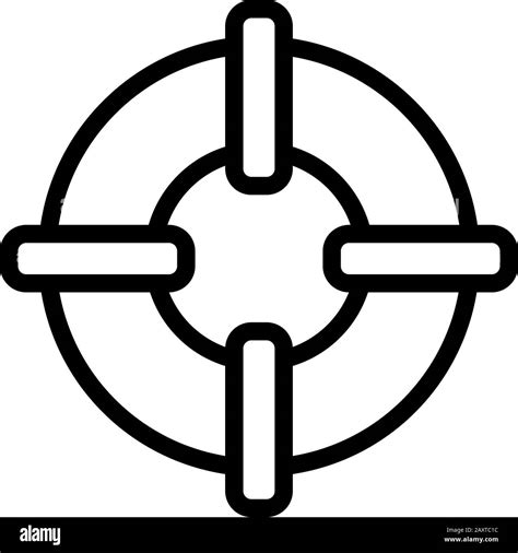 Lifeline Icon Vector Isolated Contour Symbol Illustration Stock Vector