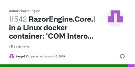 razorengine corecore in a linux docker container com interop is