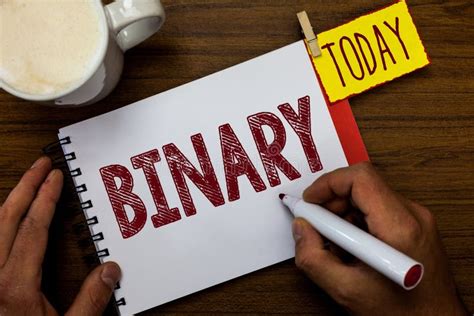 Writing Note Showing Binary Business Photo Showcasing Relating To