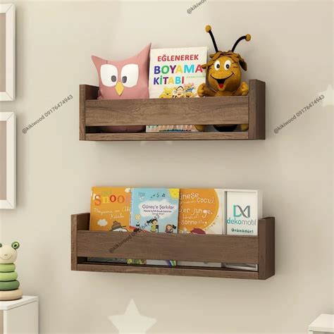 خرید و قیمت کتابخانه دیواری چوبی در دو رنگ از غرفه Kikiwood