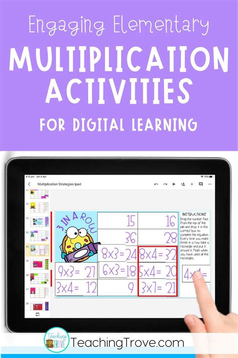 Multiplication Strategies Digital Game Learning Multiplication