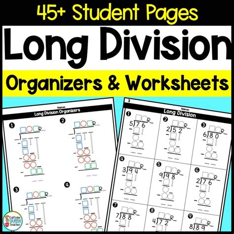 Long Division And Multiplication Using The Standard Algorithm Caffeine Queen Teacher