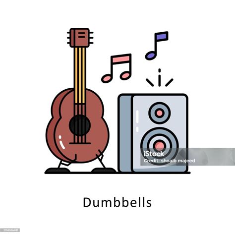 아령 벡터 채워진 윤곽선 아이콘 스타일 그림입니다 흰색 배경의 기호 Eps 10 파일 3차원 형태에 대한 스톡 벡터 아트 및 기타 이미지 3차원 형태 건강한 생활방식